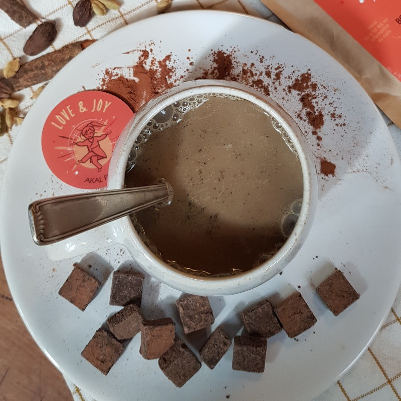 Boisson bio cacao cru, épices bio et spiruline - Tchaï Cacao 250g ...